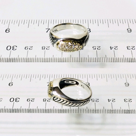 David Yurman | Accessories | David Yurman Inset Cable Pave Diamond ...